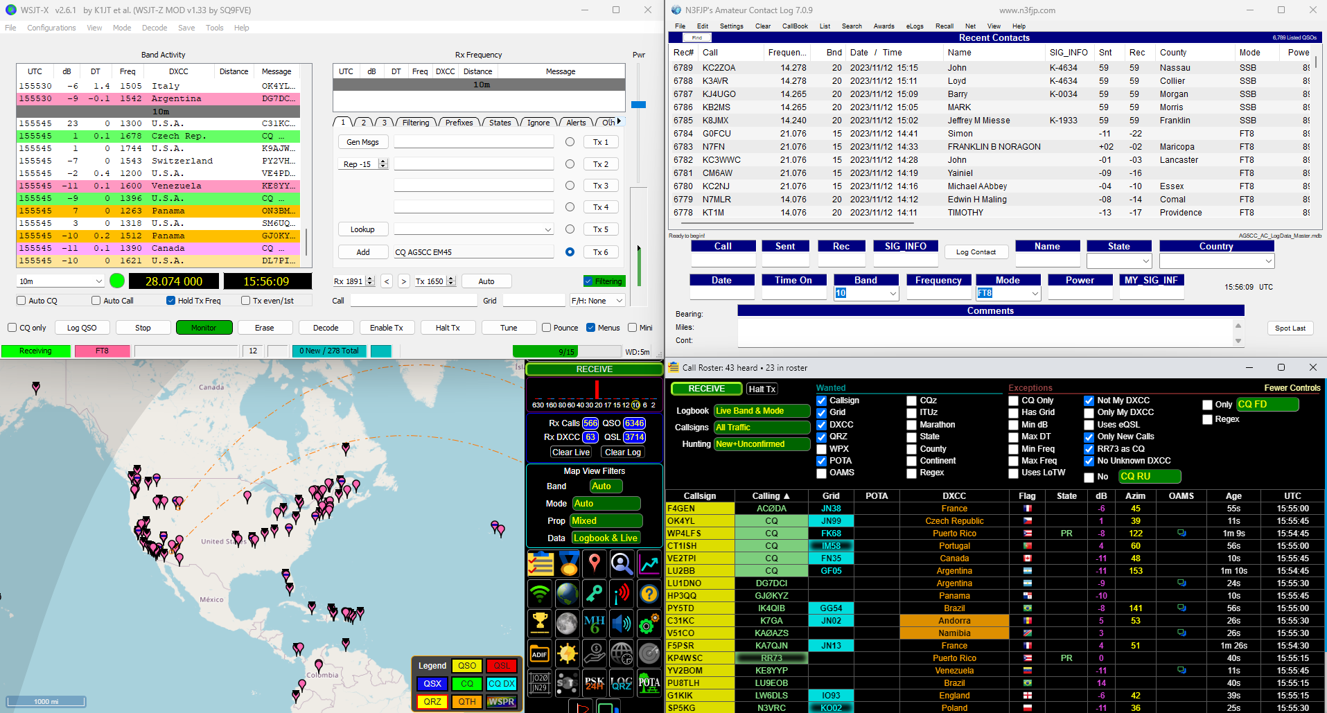 Easy One Minute Setup for WSJT-X, GridTracker & NF3JP - Clayton Cavaness AG5CC