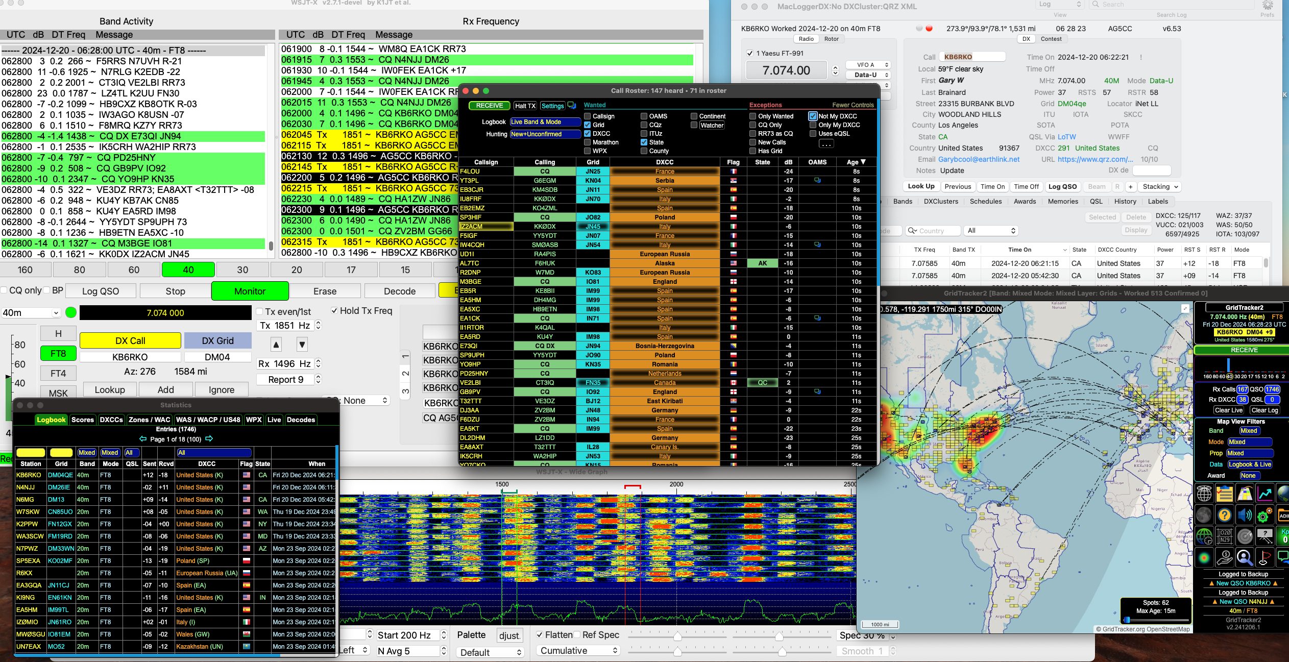 Easy One Minute Setup of WSJT-X, GridTracker & MacLoggerDX on FT-991A - Clayton Cavaness AG5CC